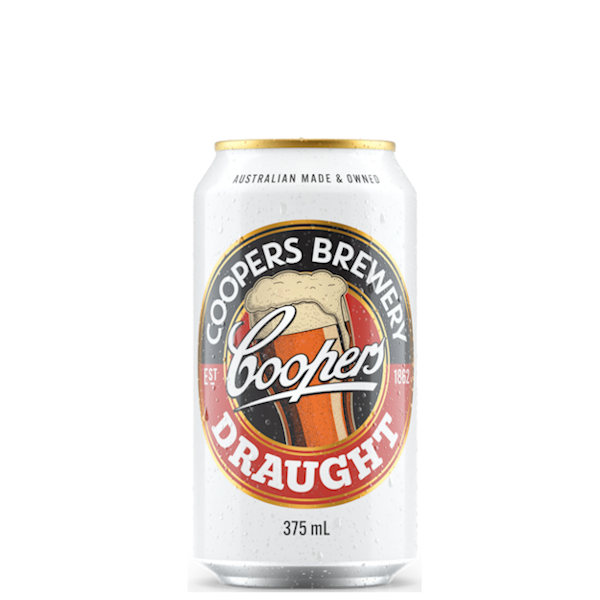 Coopers Draught 375ml Cans x 18 – The Tasting Room