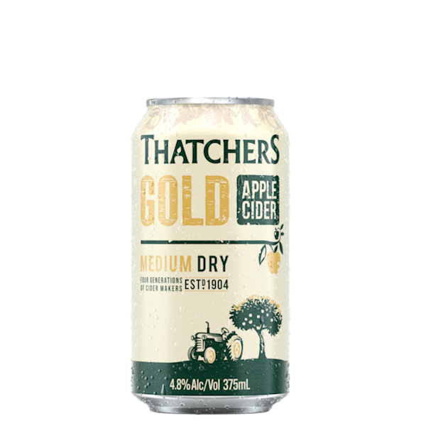 Thatchers Gold Cider 440ml Cans x 24 – The Tasting Room